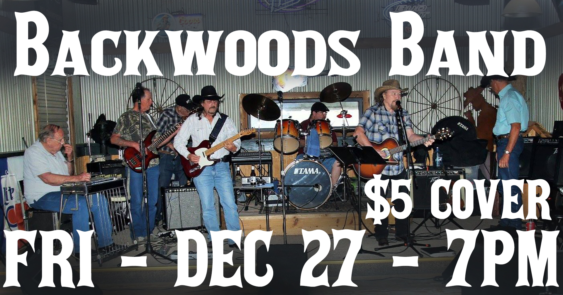 Backwoods Band – Gravity Check Saloon and Arena